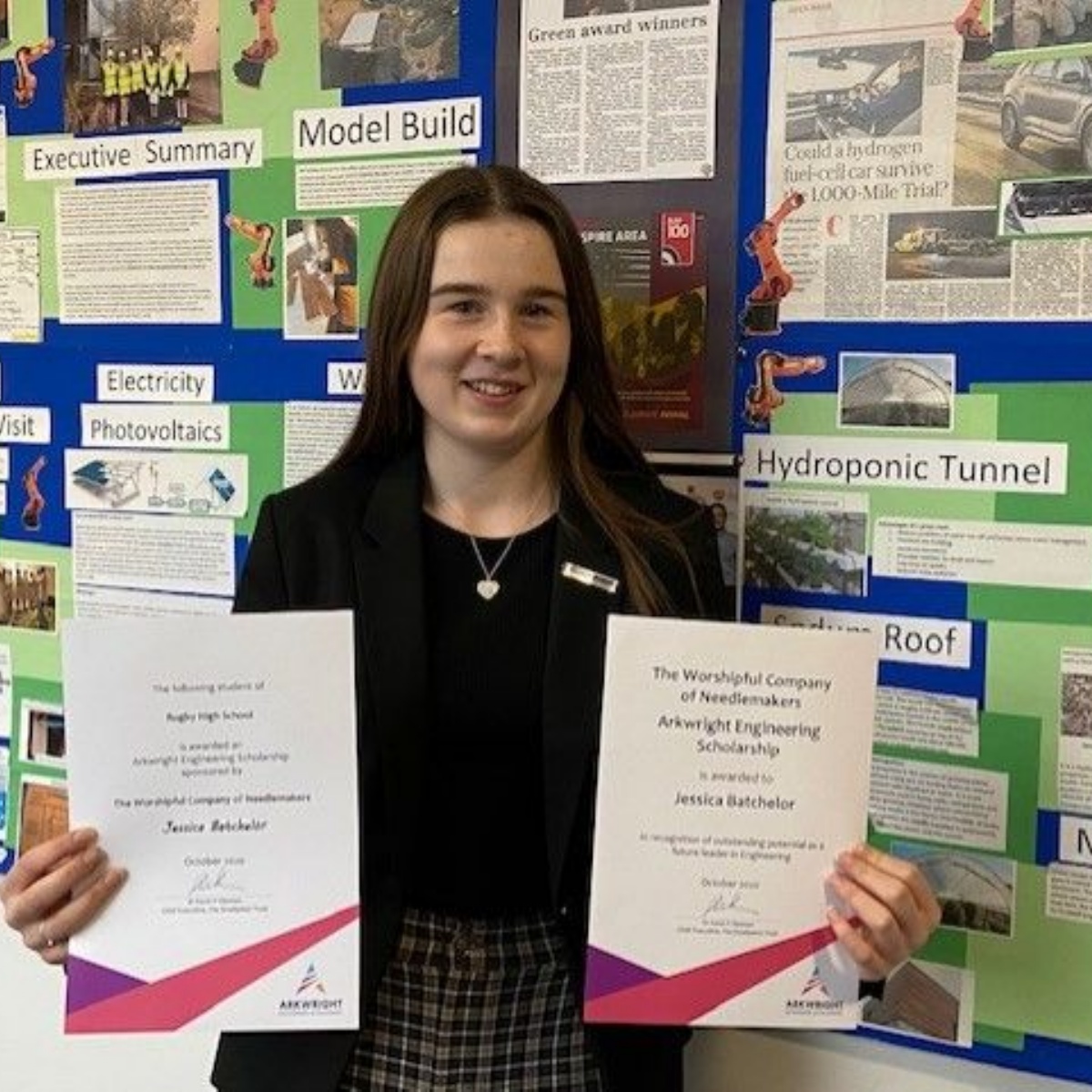 Rugby High School - Arkwright Scholarship Awarded to Jessica Batchelor ...
