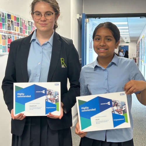 Rugby High School - Y8 Competition Success – Step into the NHS